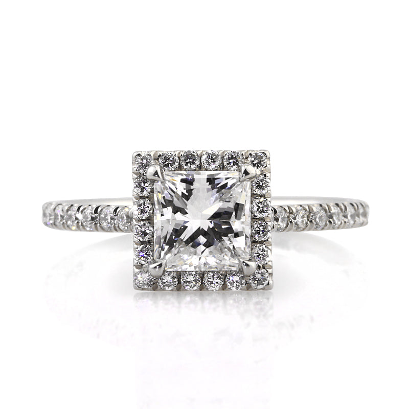 Princess Cut Diamond Pattern Christopher Wharton Design Split Shoulder