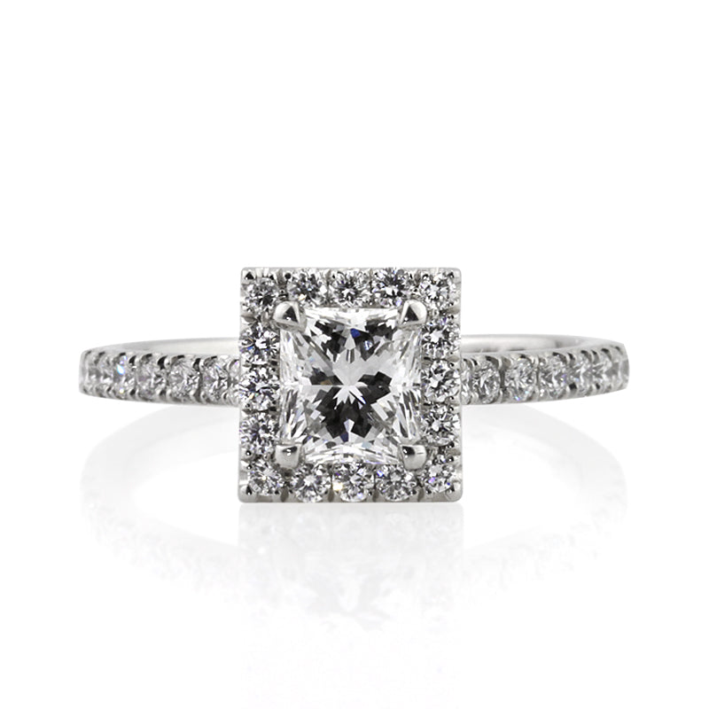Simple Princess Cut Engagement Rings