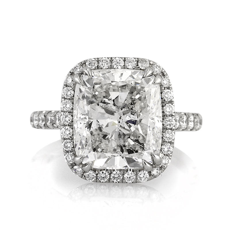 6.92ct Cushion Cut Diamond Engagement Ring – Mark Broumand