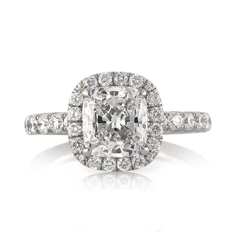 2.97ct Cushion Cut Diamond Engagement Ring – Mark Broumand