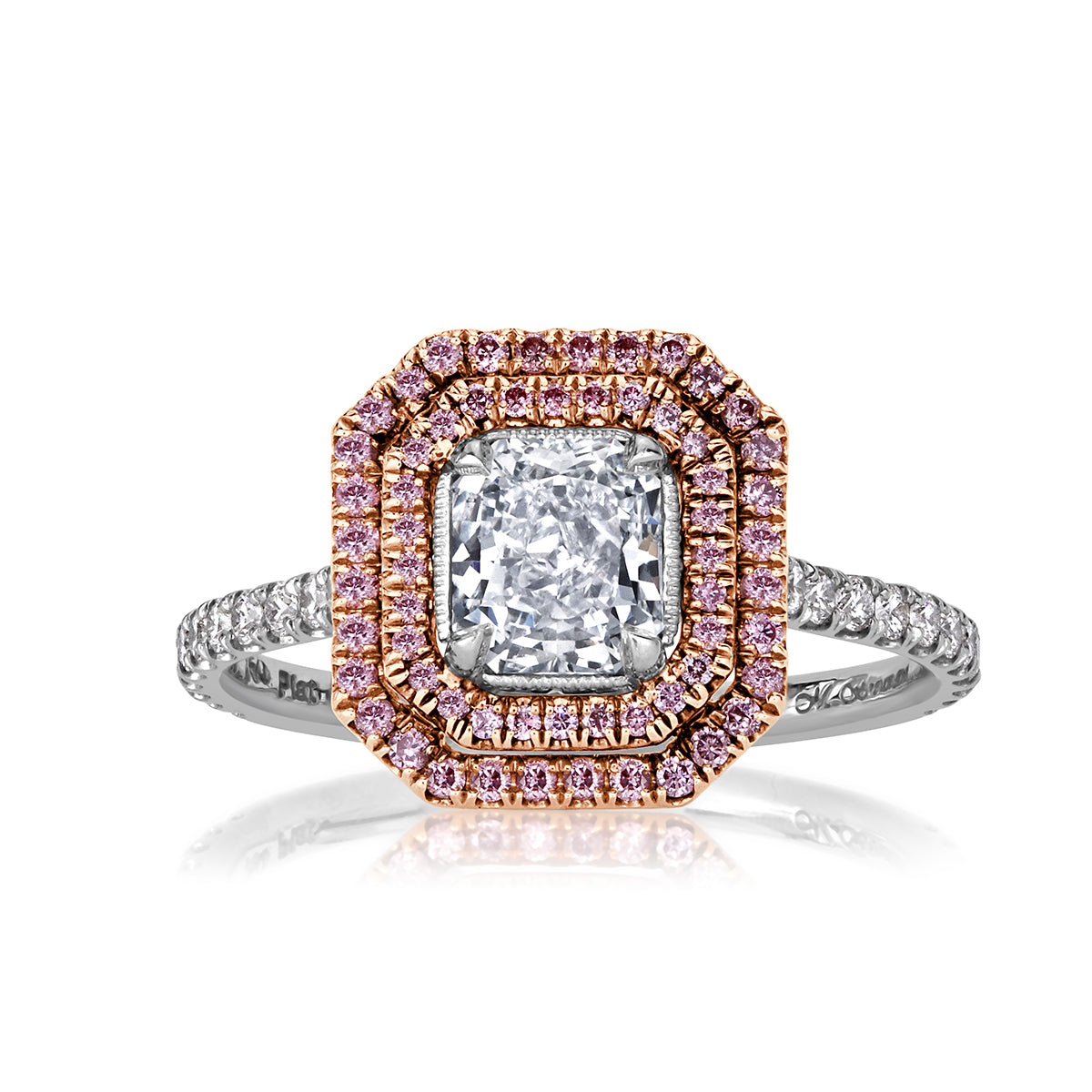 Lite Pink Diamond Engagement Rings