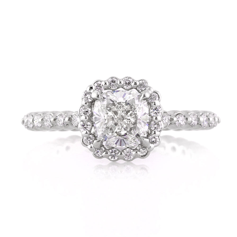 1.56ct Cushion Cut Diamond Engagement Ring – Mark Broumand