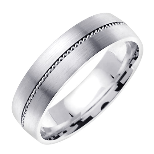 Men's Eternal Rope Wedding Band in Platinum 6.0mm – Mark Broumand