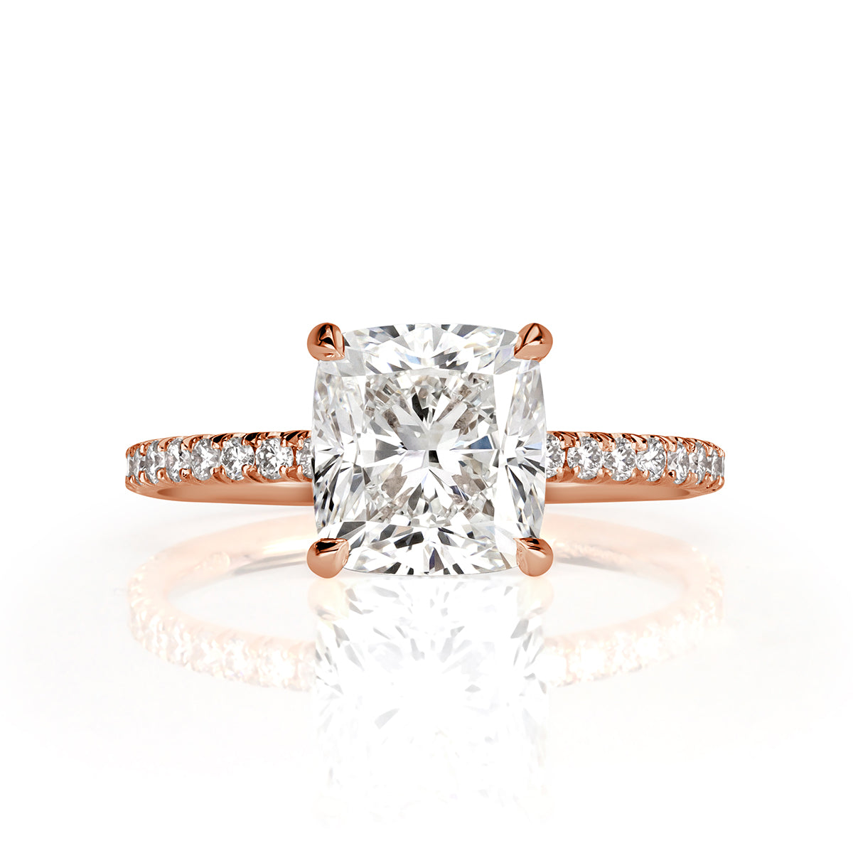 2.86ct Cushion Cut Diamond Engagement Ring – Mark Broumand