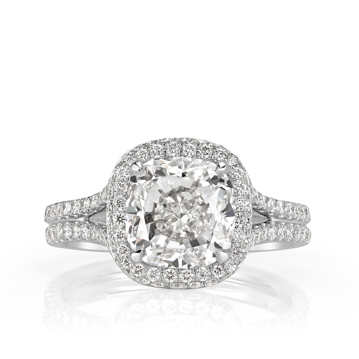 3.81ct Cushion Cut Diamond Engagement Ring – Mark Broumand