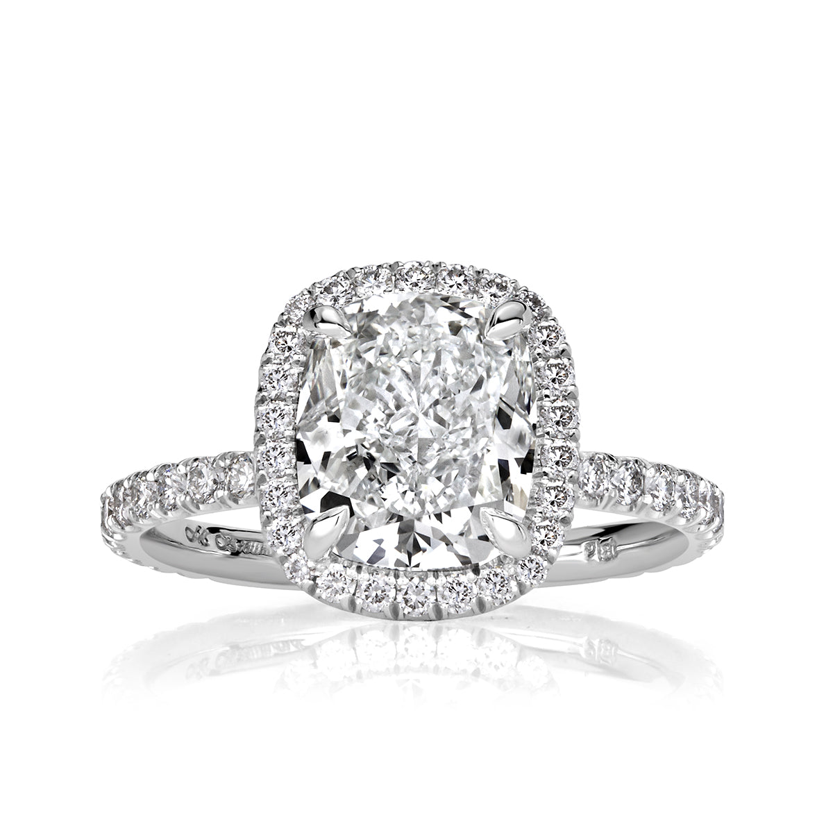 3.67ct Cushion Cut Diamond Engagement Ring – Mark Broumand