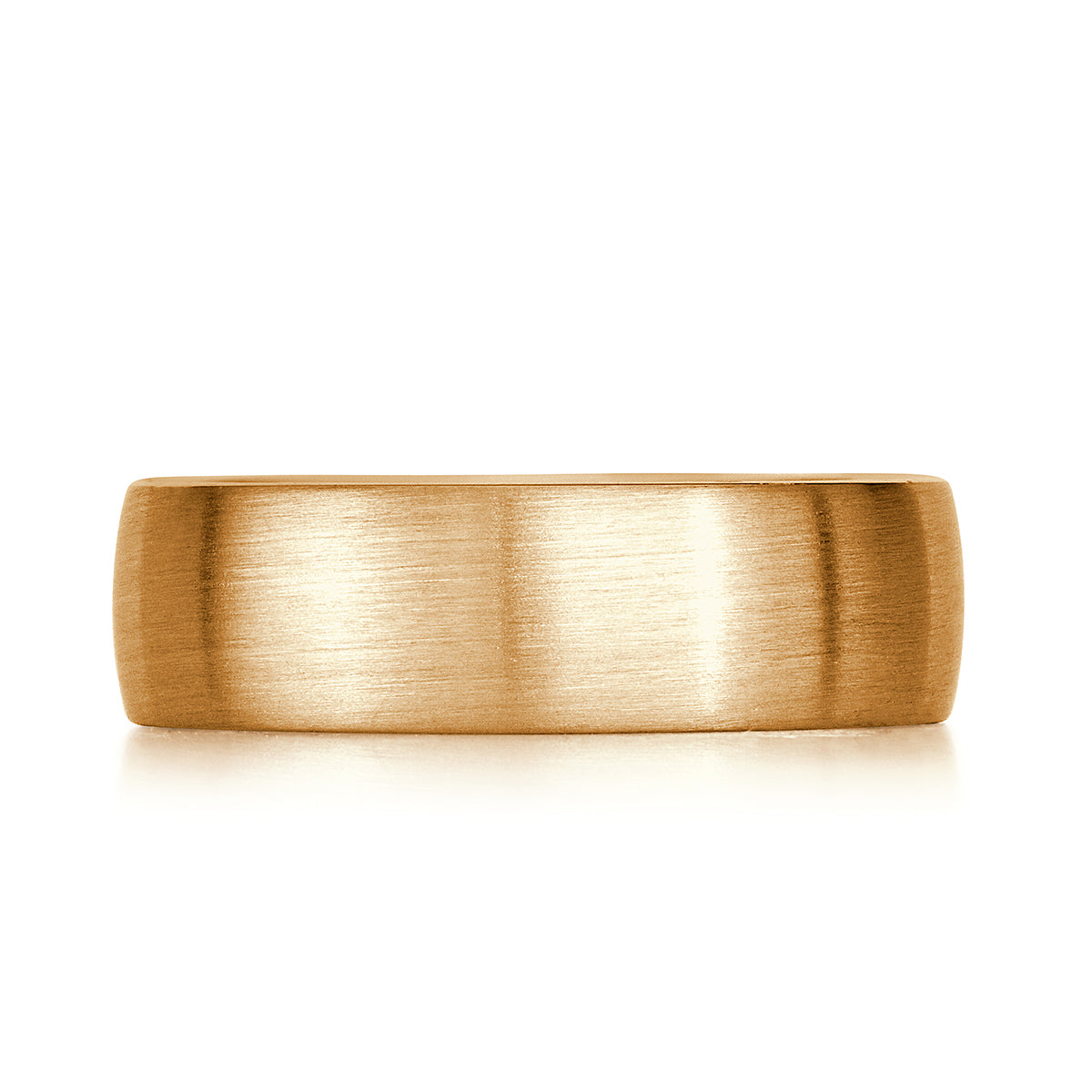 Satin Finish Men's Wedding Band 6.5mm – Mark Broumand